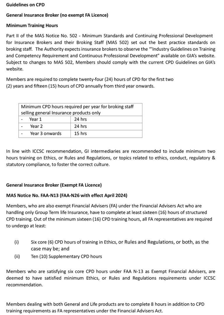 Broker’s Area – Singapore Insurance Brokers' Association